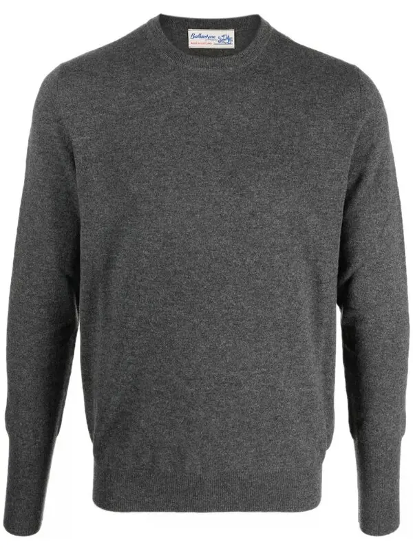 BALLANTYNE Long-sleeved Cashmere Jumper - Grey