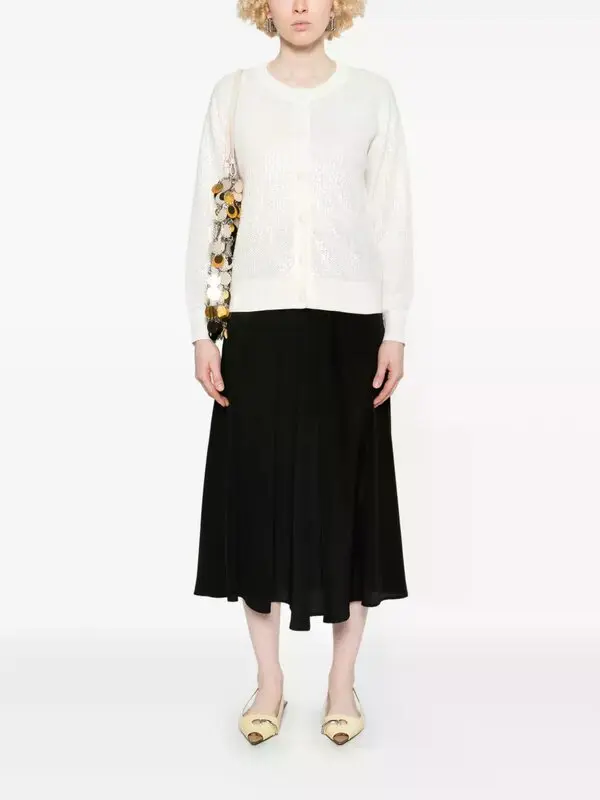 P.a.r.o.s.h Sequined Crew Neck Cardigan
