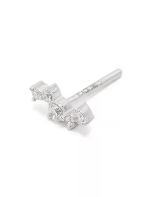 MARIA BLACK Single Earring In 14k White Gold With Diamonds