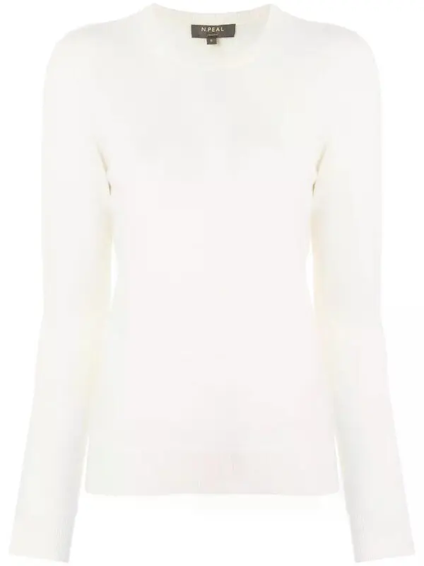 N.peal Fine Cashmere Round Neck Sweater - Neutrals