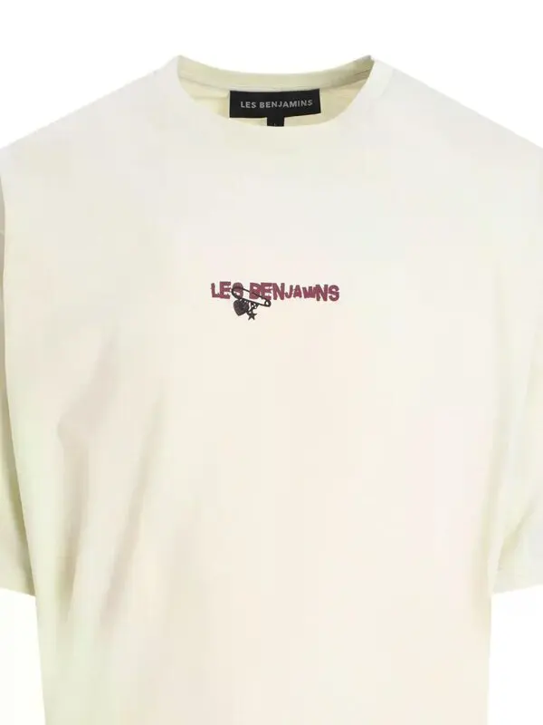 LES BENJAMINS Graphic-print T-shirt - Neutrals
