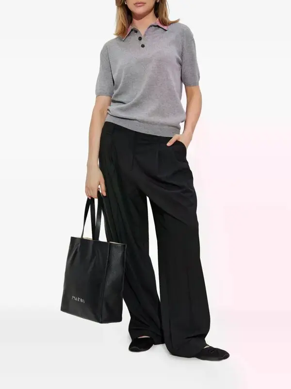 Marni Jersey Polo Top - Grey