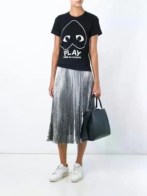 Play Comme Des Garcon Logo Print T-shirt