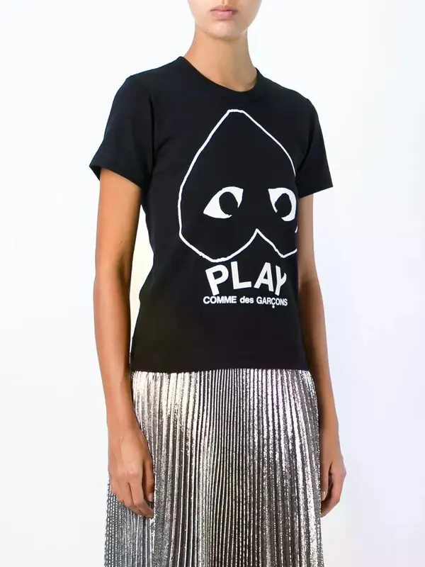 Play Comme Des Garcon Logo Print T-shirt