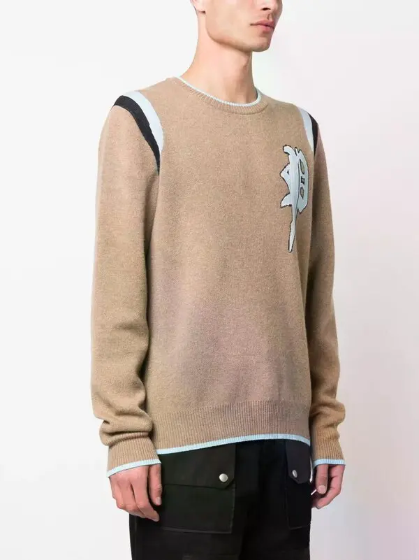 Philipp Plein Intarsia-knit Logo Sweatshirt