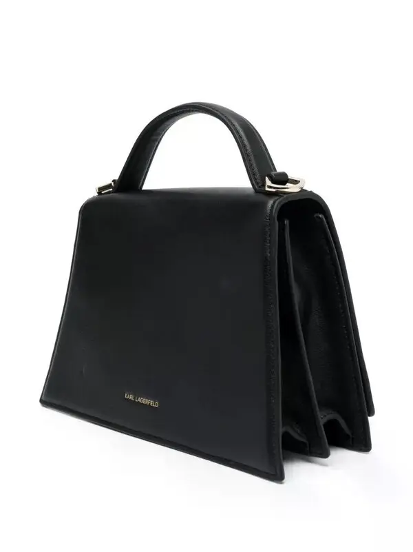 Karl Lagerfeld Medium Signature Leather Cross Body Bag
