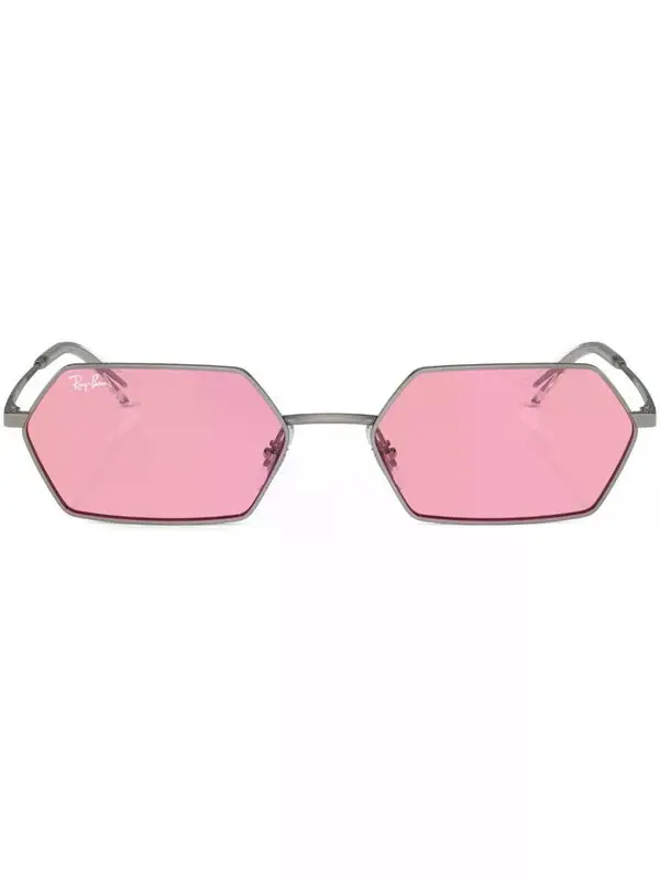 Ray-ban Yevi Geometric-frame Sunglasses - Grey