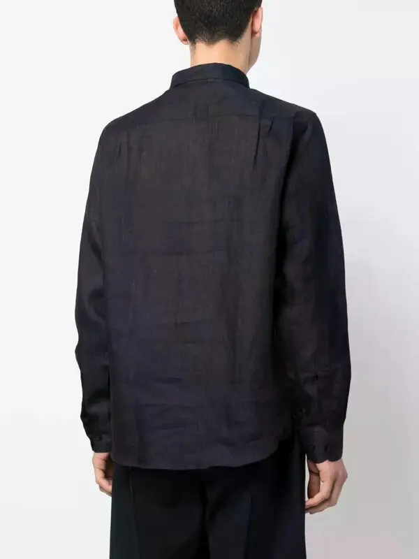 Orlebar Brown Long-sleeve Linen Shirt - Blue