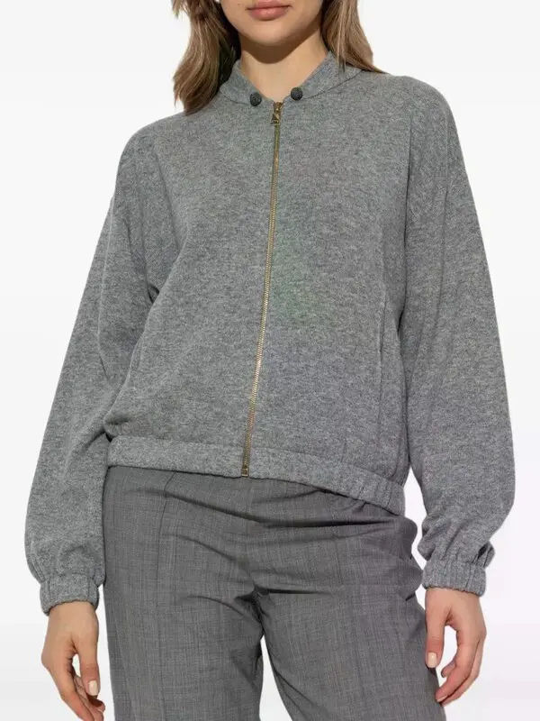 Fabiana Filippi Wool Cardigan With Monili Chain Detail