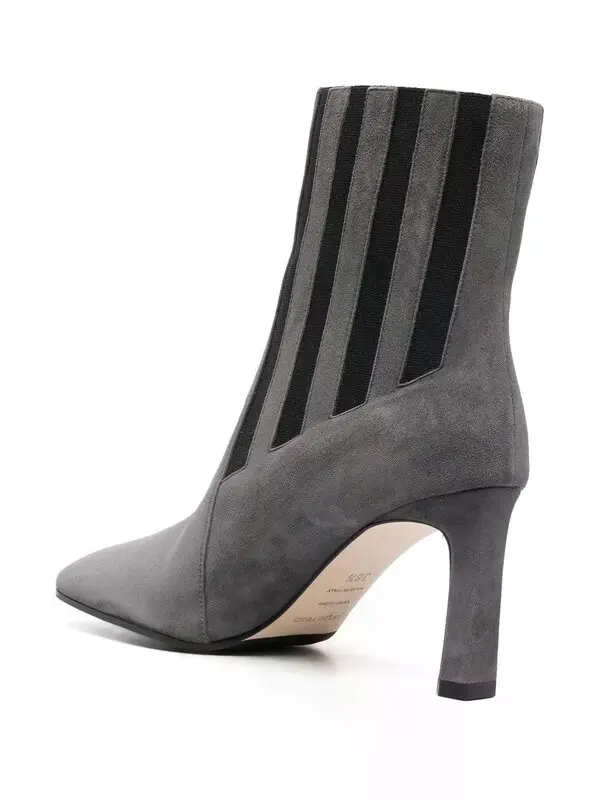 SERGIO ROSSI Two-tone Suede Ankle Boots