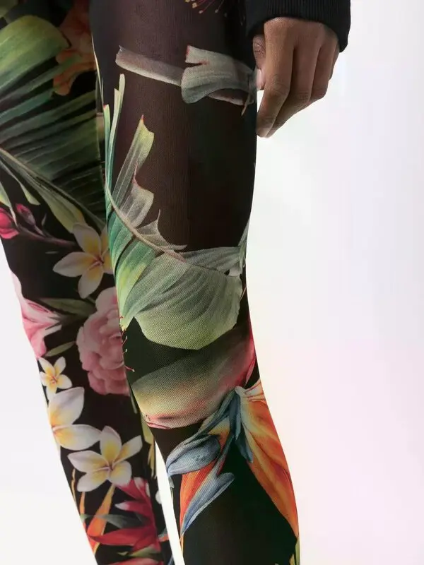Philipp Plein Floral-print Leggings