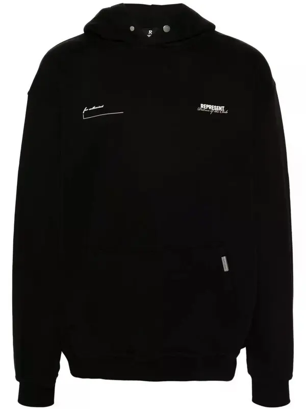 REPRESENT Patron Of The Club Cotton Hoodie - Black