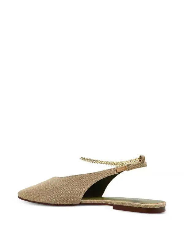 MARIA LUCA Flat Ballerina Shoes With Side Buckle