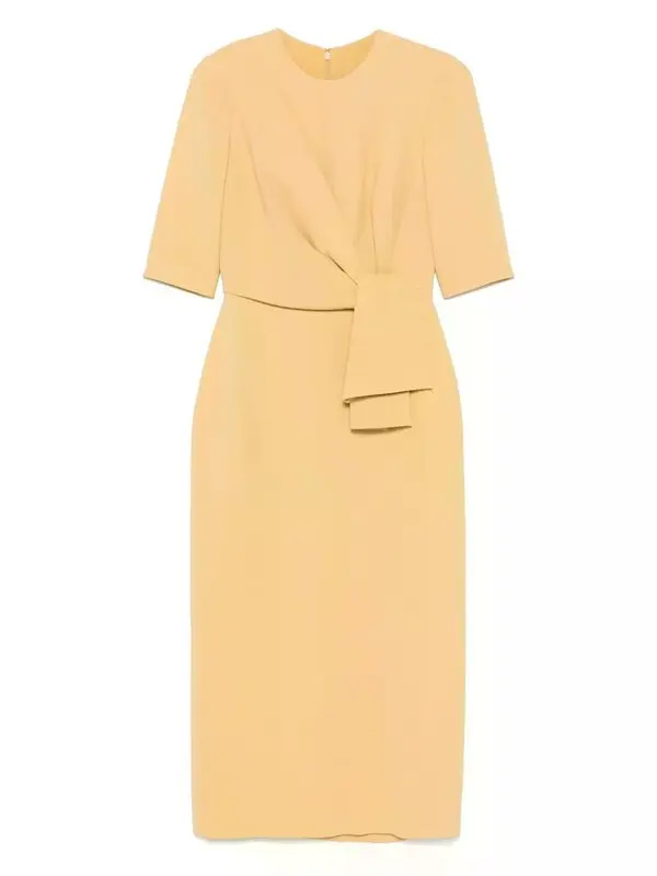 Elie Saab Cady Midi Dress - Yellow