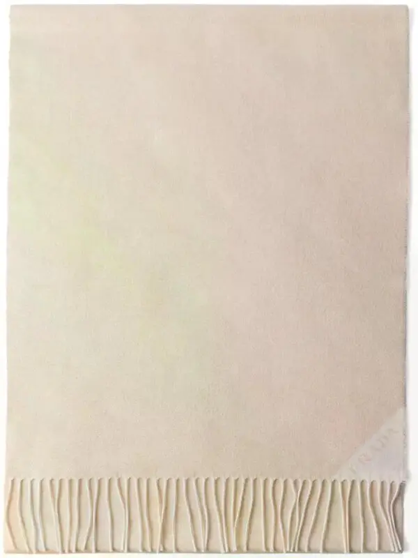 Prada Sand Silk Blend Scarf - Neutrals
