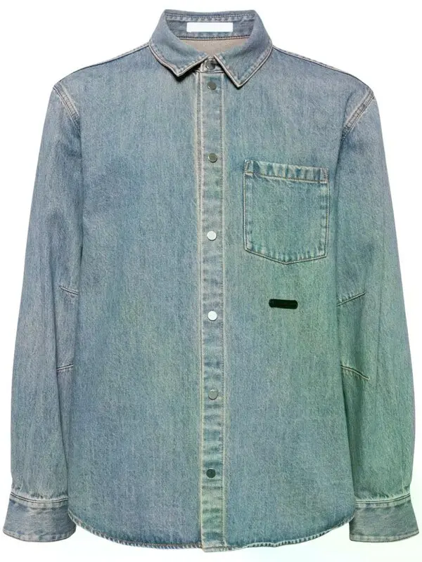 Helmut Lang Curved Denim Shirt