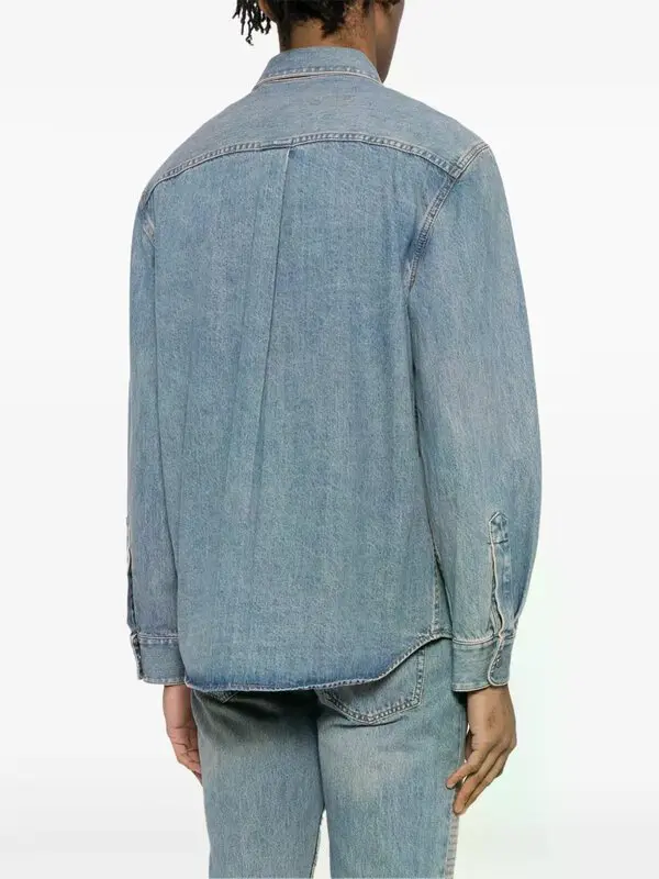 Helmut Lang Curved Denim Shirt