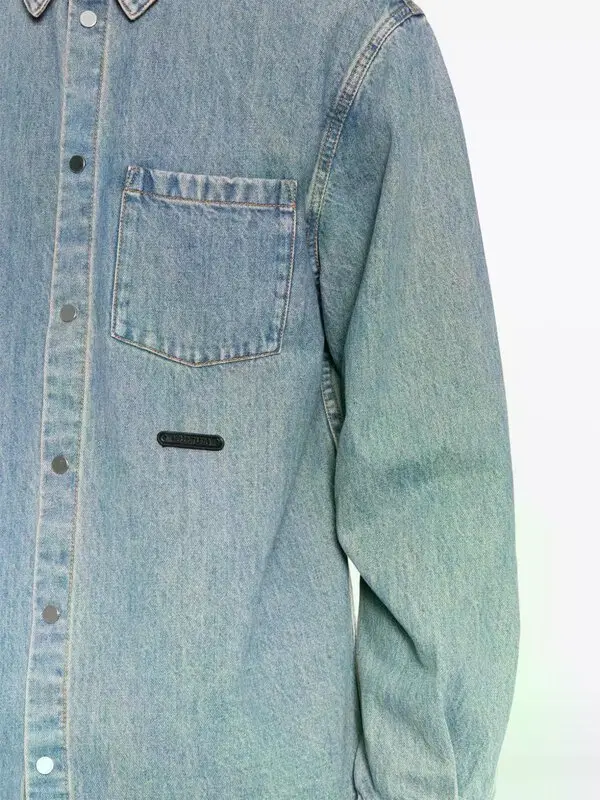 Helmut Lang Curved Denim Shirt