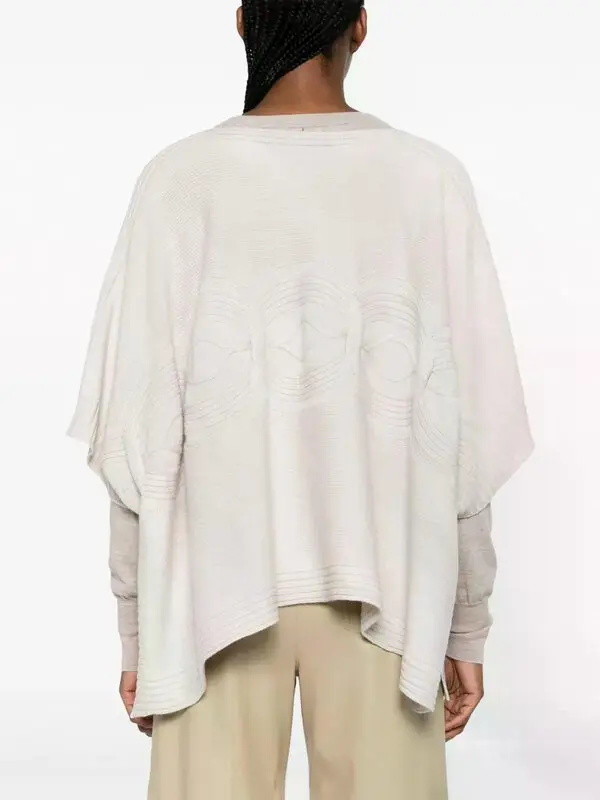 D.exterior Fine-knit Kaftan Jumper