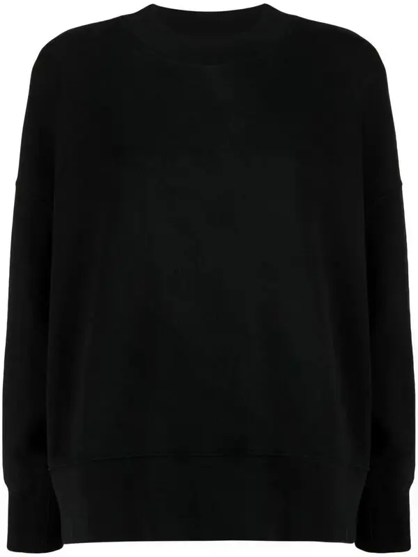 Palm Angels Logo Print Long Sleeve Top - Black