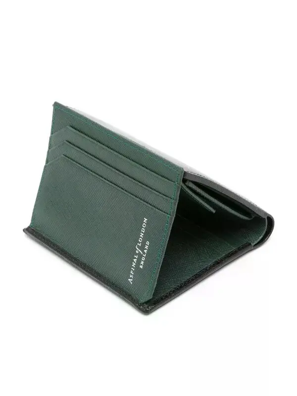 ASPINAL OF LONDON Logo-plaque Saffiano Billfold Wallet
