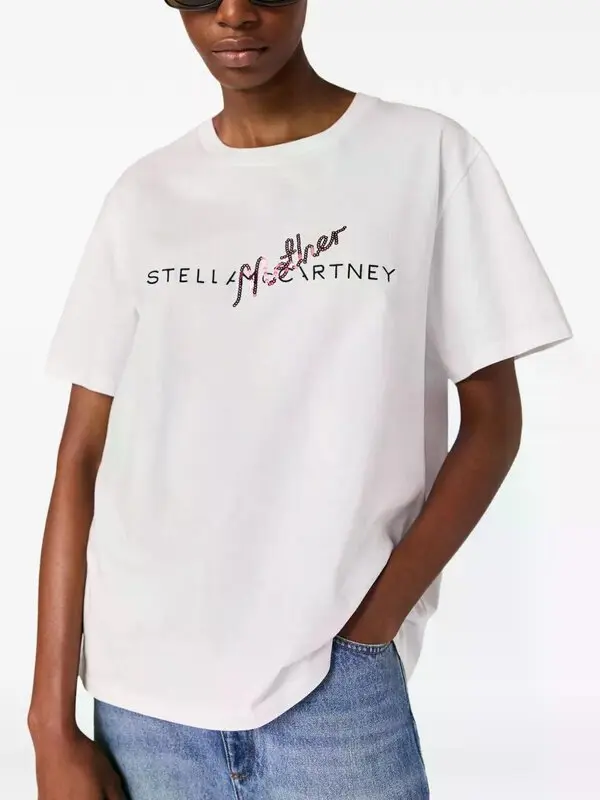 Stella McCartney Cotton T-shirt With Sequin Detailing
