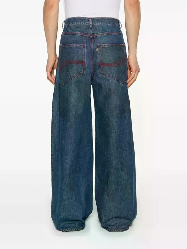 ERL Contrast-stitching Jeans
