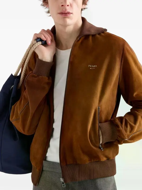 Prada Suede Bomber Jacket
