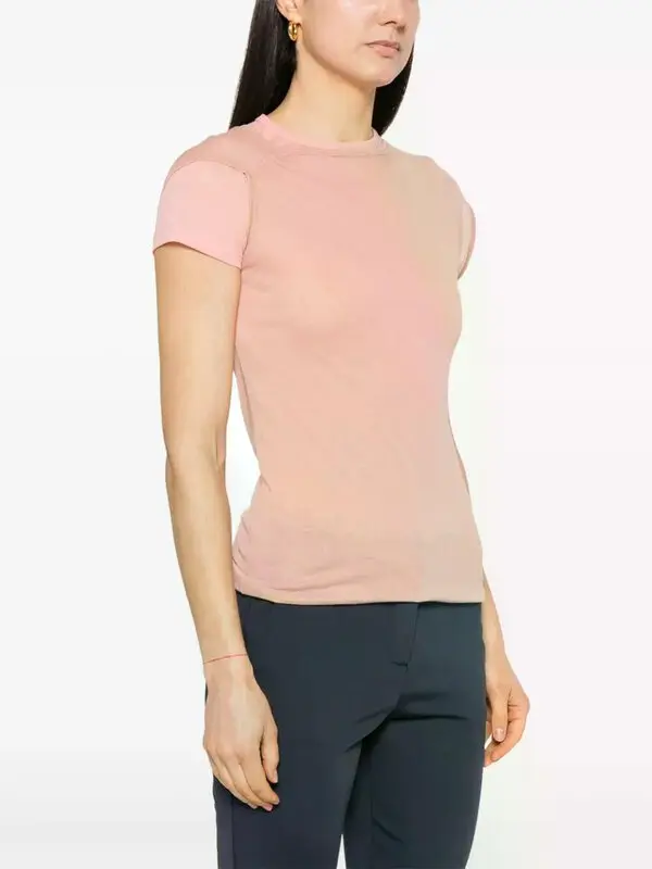 Pinko Ruched Crew Neck Short Sleeve T-shirt