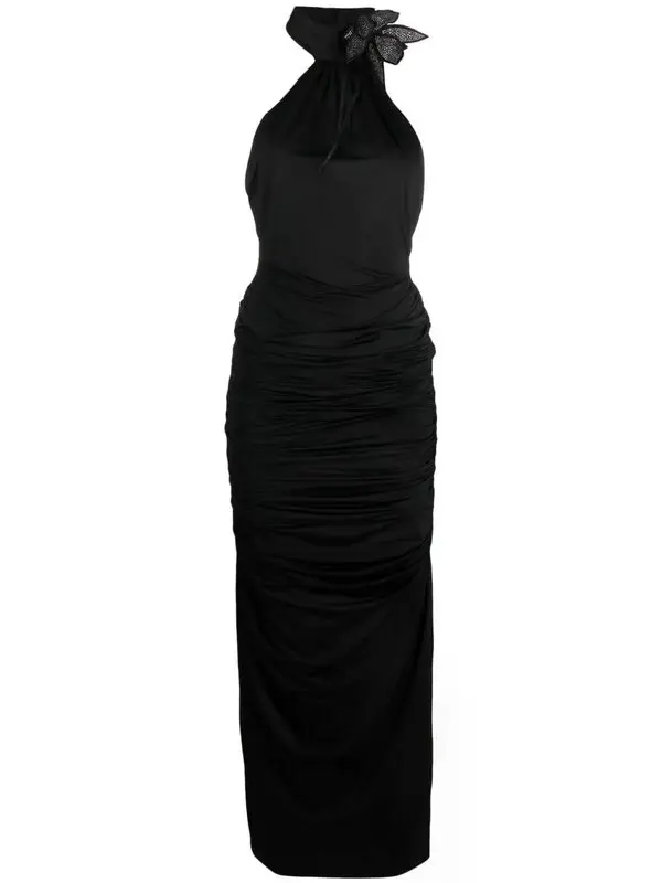 Giuseppe Di Morabito Halterneck Gown - Black