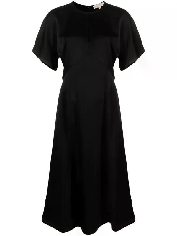 Michael Kors Flared Satin Midi Dress