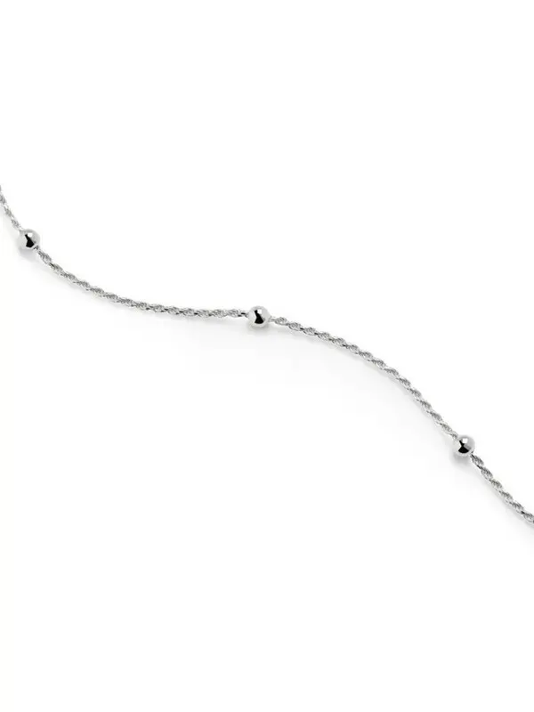 Monica Vinader Tone Beaded Rope-chain Bracelet
