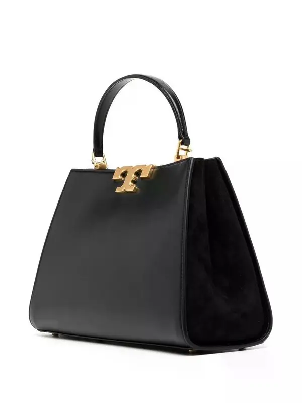 Tory Burch Eleanor Leather Satchel Bag - Black