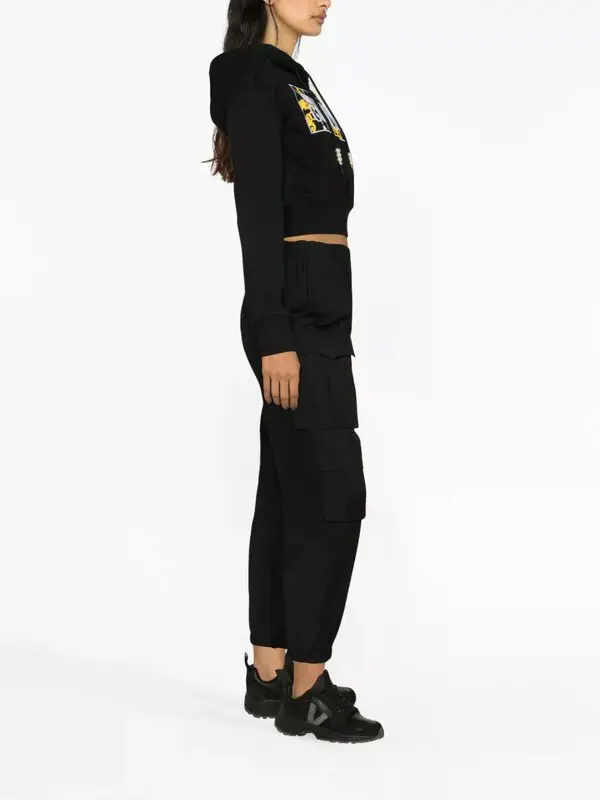 Versace Cropped Logo Hoodie