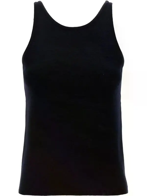 Max Mara Stretch-wool Tank Top - Blue