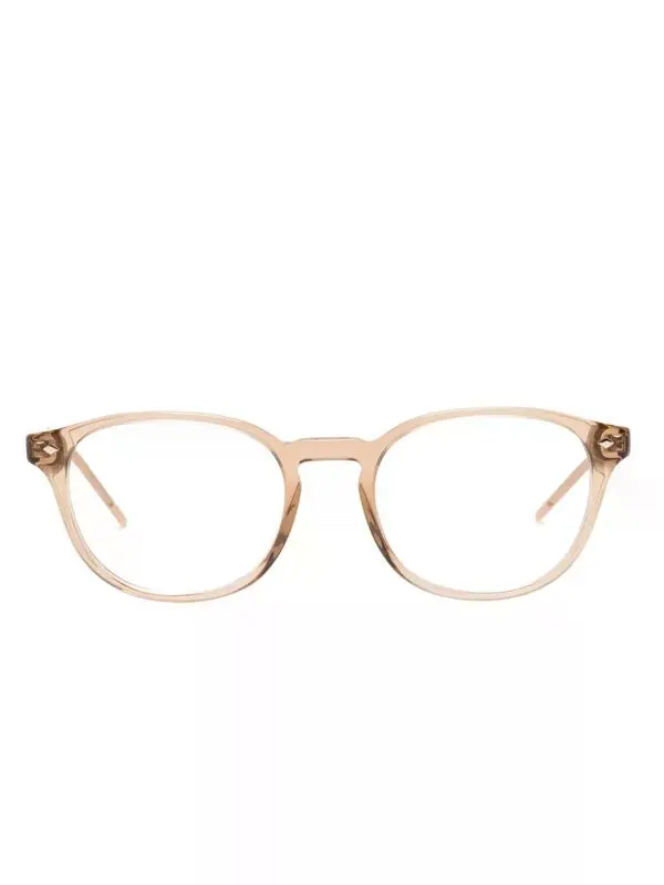 Giorgio Armani Ar7259 Round Frame Glasses - Brown