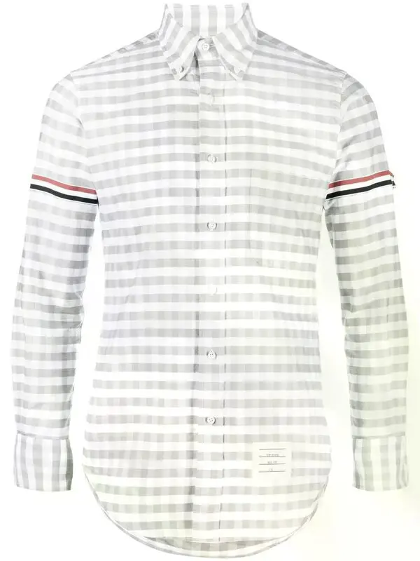 Thom Browne Rwb Gingham Oxford Shirt