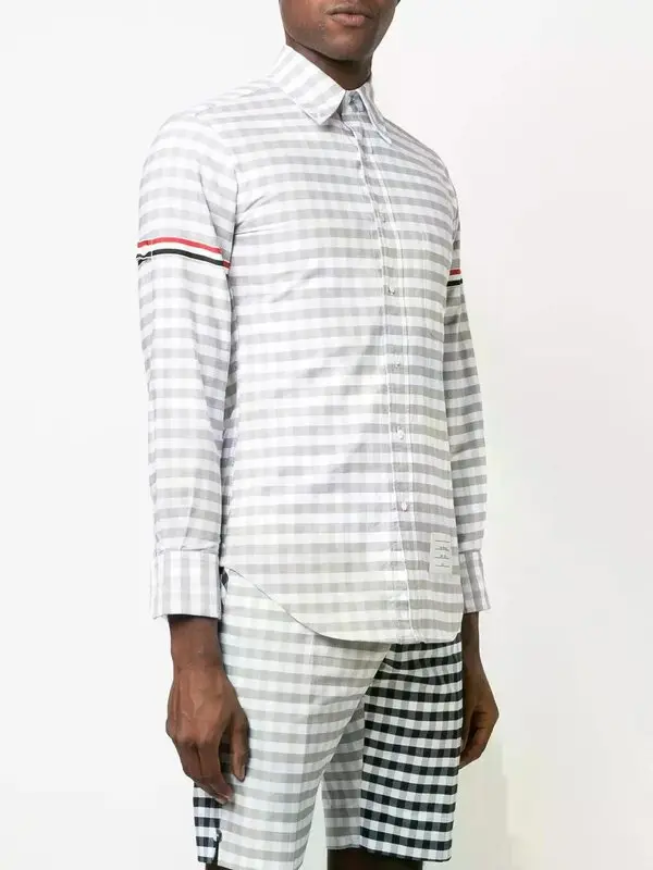 Thom Browne Rwb Gingham Oxford Shirt