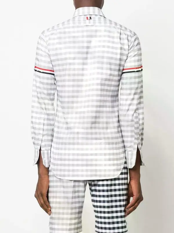 Thom Browne Rwb Gingham Oxford Shirt