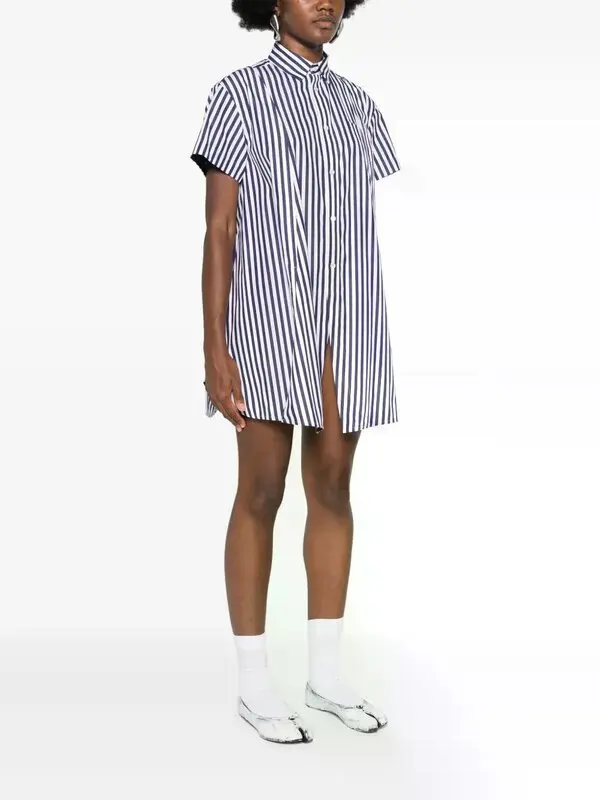 Sacai Striped Cotton Poplin Shirt
