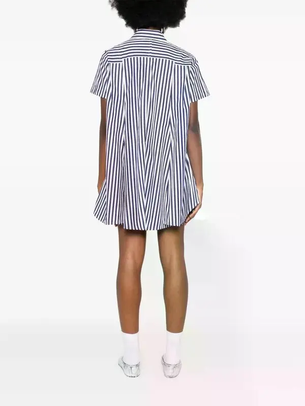 Sacai Striped Cotton Poplin Shirt