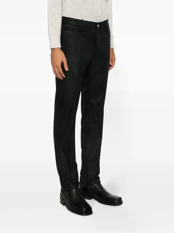 Jacob Cohen Mélange Effect Tailored Cotton Trousers