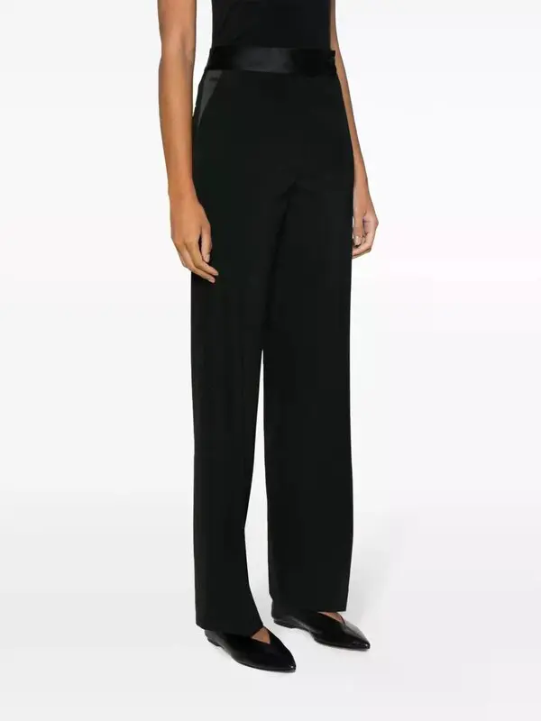 Antonelli Firenze Asymmetric Front-button Tailored Trousers - Black