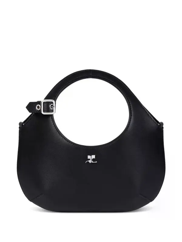 COURREGES Mini Holy Leather Tote Bag - Black