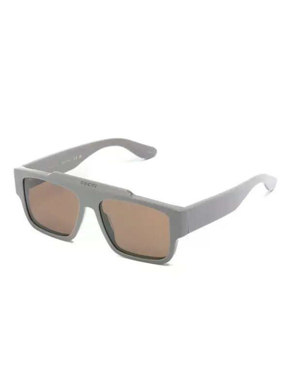 Gucci Acetate Square-frame Sunglasses - Grey