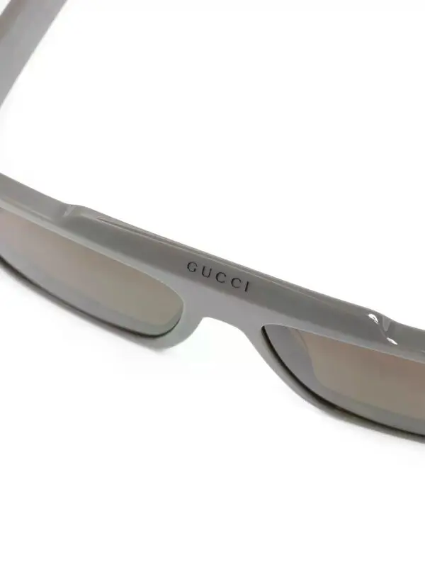 Gucci Acetate Square-frame Sunglasses - Grey