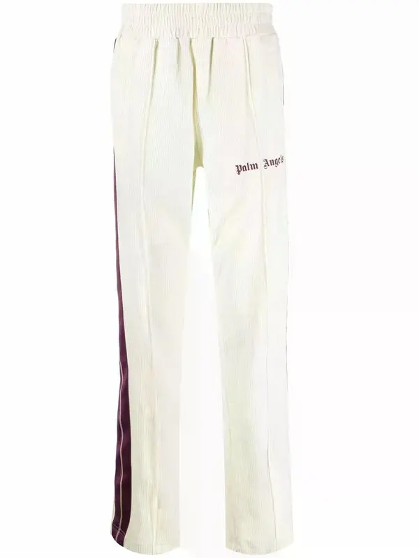 Palm Angels Logo-print Track Pants - Neutrals