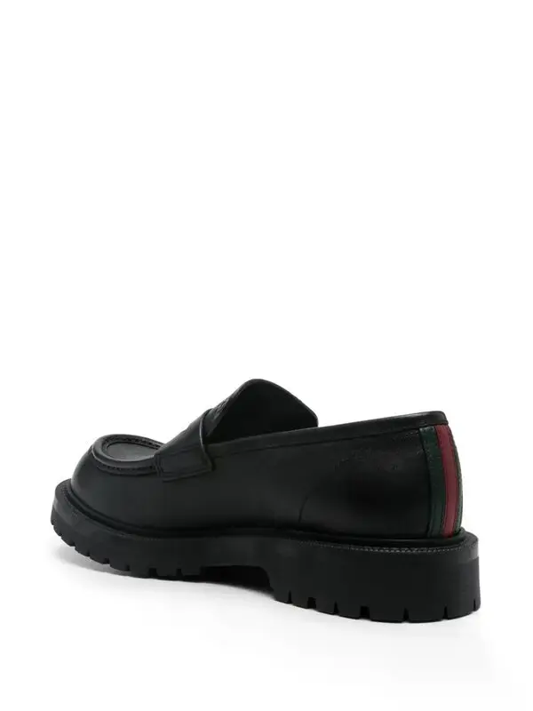 Gucci Gg Leather Loafers