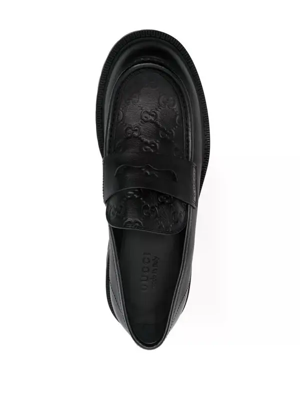 Gucci Gg Leather Loafers