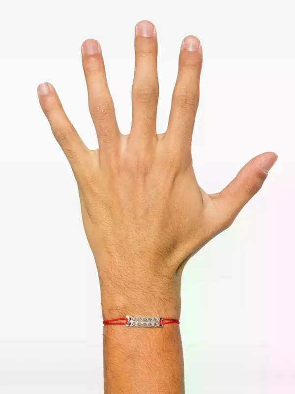 Le Gramme Buff-top Pyramid-guilloché Bracelet